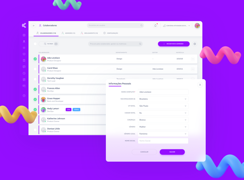 Convenia | Sistema de RH e DP | Conheça mais
